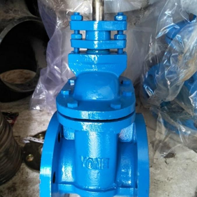 Jual 3" Inch Gate Valve Cast Iron Flange Jis 10K / Stop Kran Valve ...