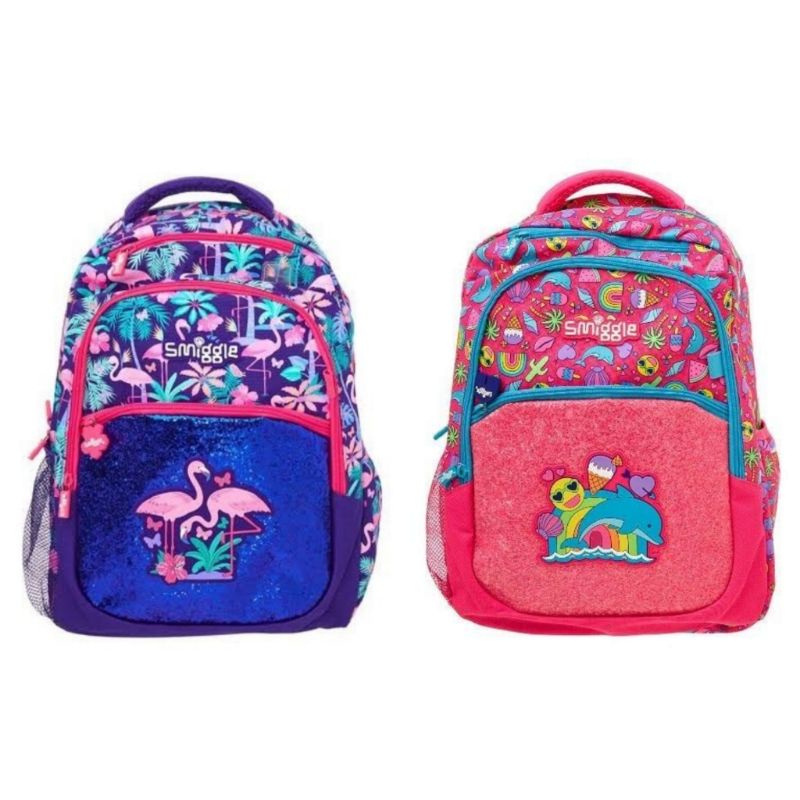 Jual Smiggle Paradise Flamingo Glitter Backpack Original - Tas Ransel ...