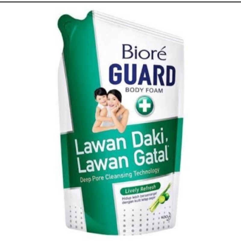 Jual Biore guard lawan daki dan gatal hijau sabun cair 400ml | Shopee ...