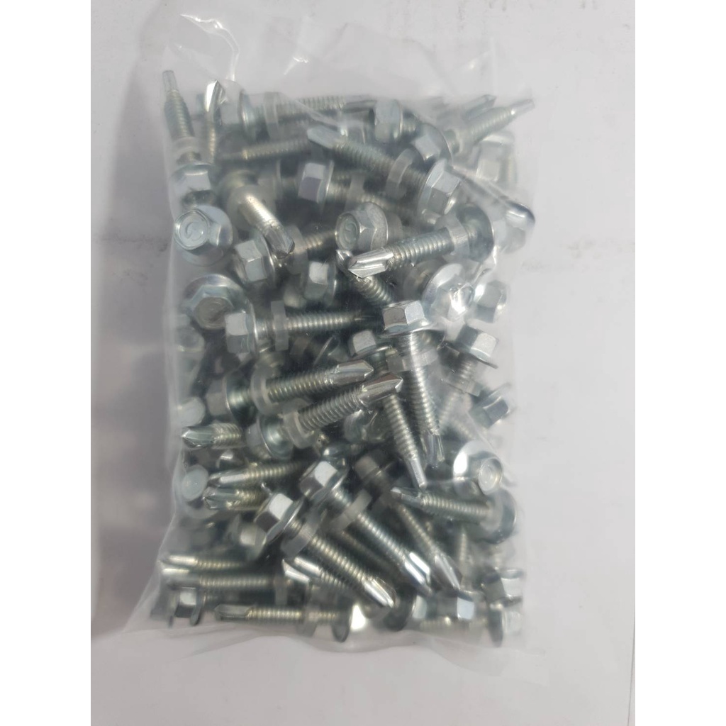 Jual Sekrup Drilling Putih 12x30 mm Isi 100 Pcs // Baut Drilling ...