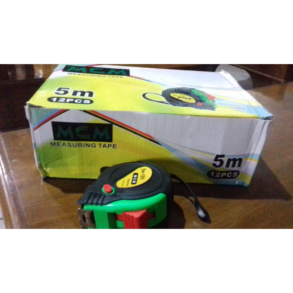 Jual Alat ukur meteran MCM 5 meter/measuring tape 5 meter | Shopee ...