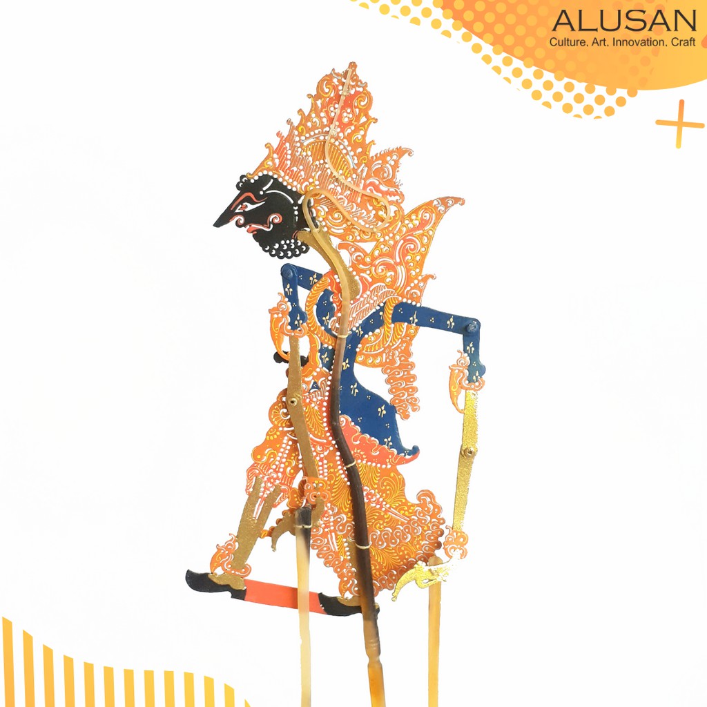 Jual Wayang Kulit Alusan Batara Indra Mini (Tinggi wayang 18cm) | Shopee Indonesia