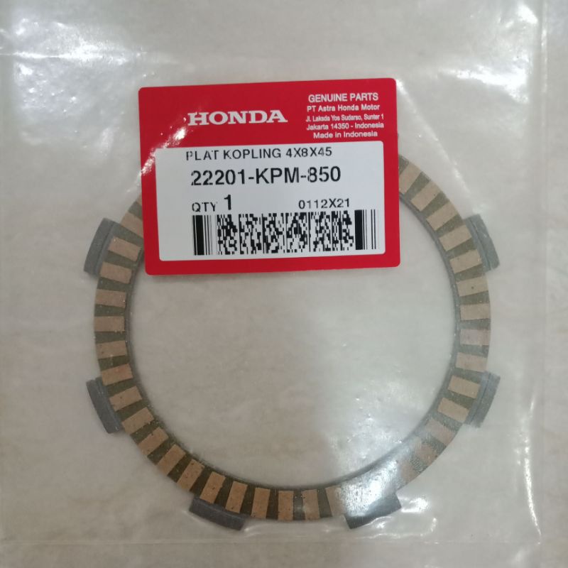 Jual 22201-KPM-850 Kampas Kopling (Disk Clutch Fric 4X8X45) – Mega pro ...