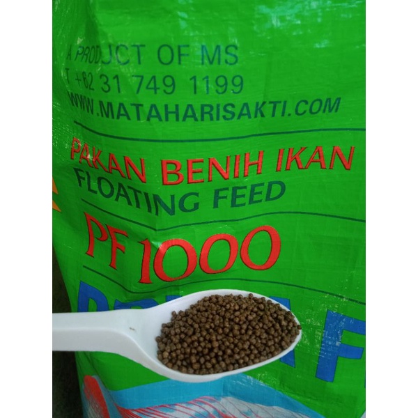 Jual Pakan Ikan Hias & Ikan Konsumsi Pelet PF-1000 terapung repack 100-500gr | Shopee Indonesia