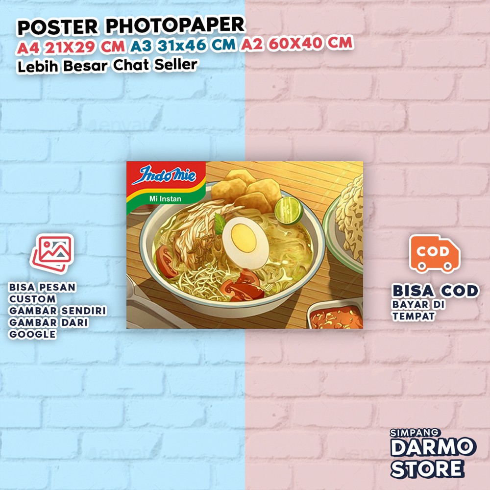 Jual Poster Indomie Hiasan Dinding Hypebeast Hypebis Hype Anak Kos ...