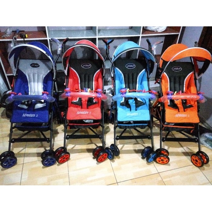 Jual Stroller Pliko 108 murah dilipat kuat ringan Adventure2 Buggy ...