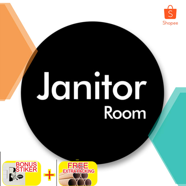 Jual papan tanda pintu ruang janitor Elegan | Shopee Indonesia