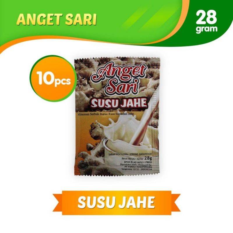 Jual Anget Sari Susu Jahe Sachet Renceng 10x28gr | Shopee Indonesia