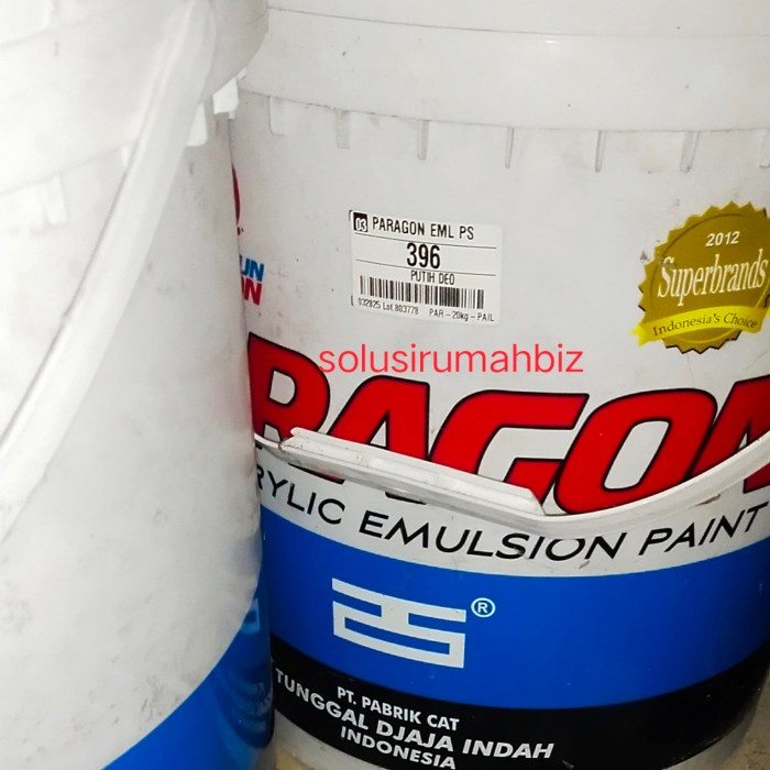 Jual paragon pail 20kg 396 putih salju tiru warna decolith sws 20 kg ...