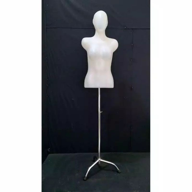 Jual Patung Manekin Torso Cewek Alien Tanpa Makeup Kepala Botak Manekin ...
