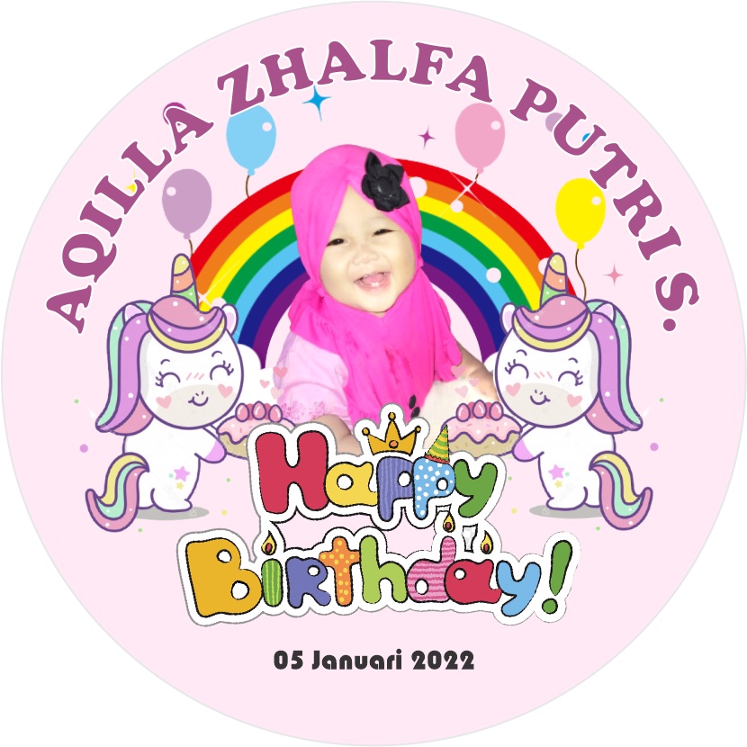 Jual Sticker ulang tahun, tedhak siten murah | Shopee Indonesia