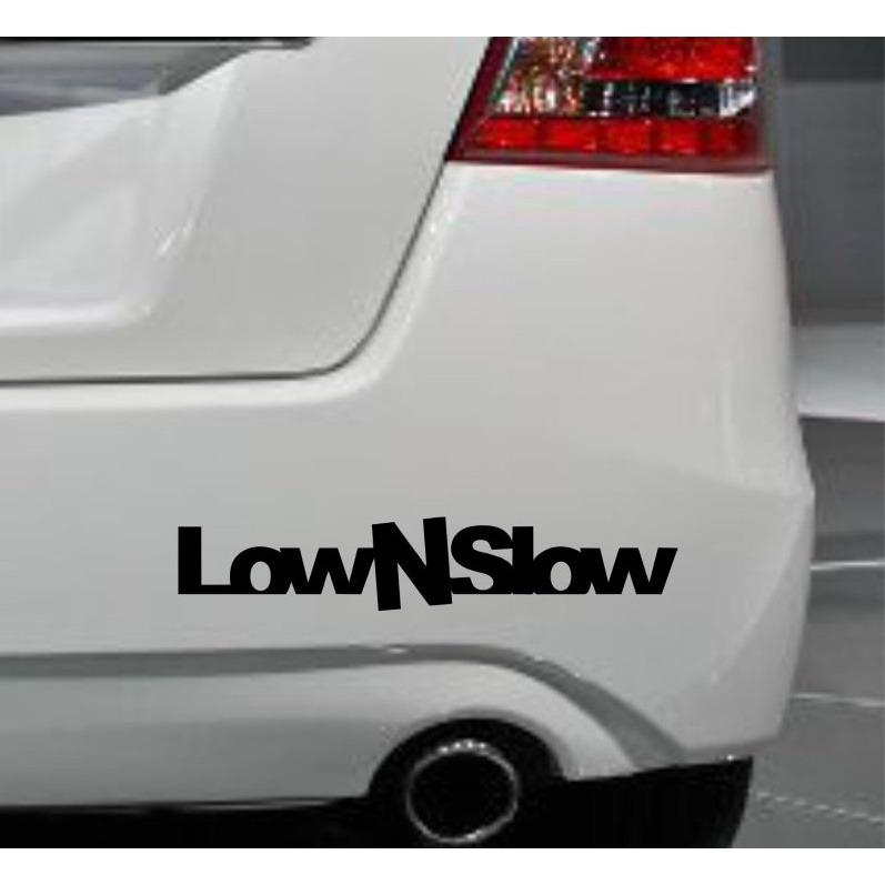 Jual stiker mobil bumper ok cutting sticker mobil jdm low n slow 30cm ...