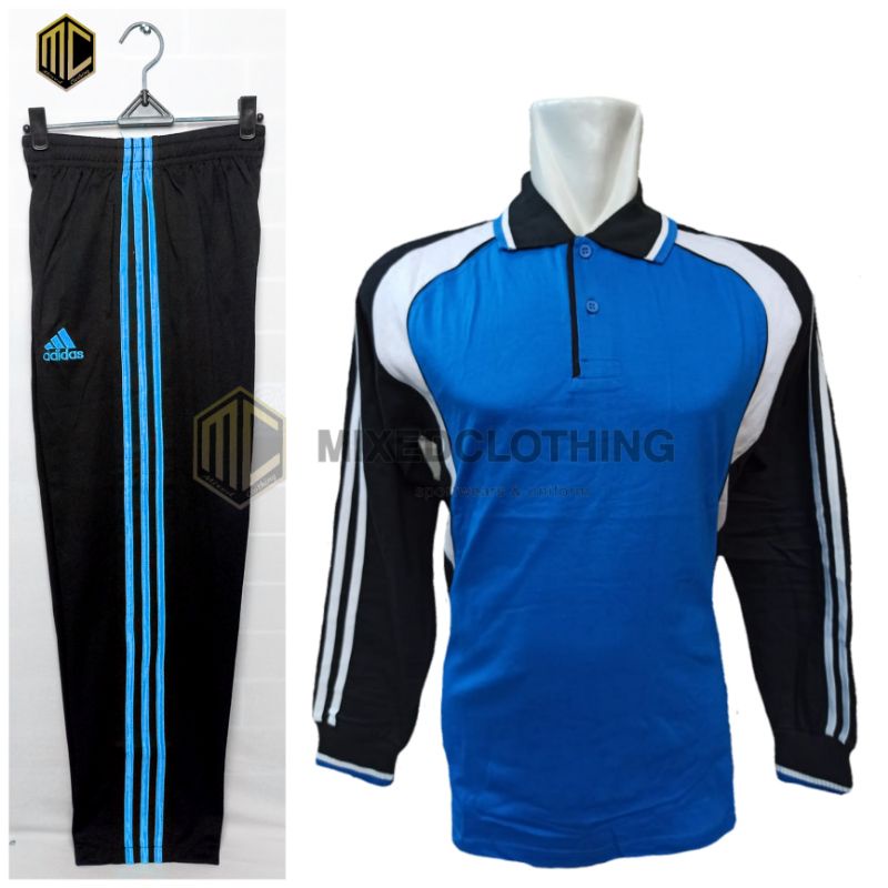 Jual 1 set setelan olahraga pria wanita/pakaian seragam olahraga/baju ...