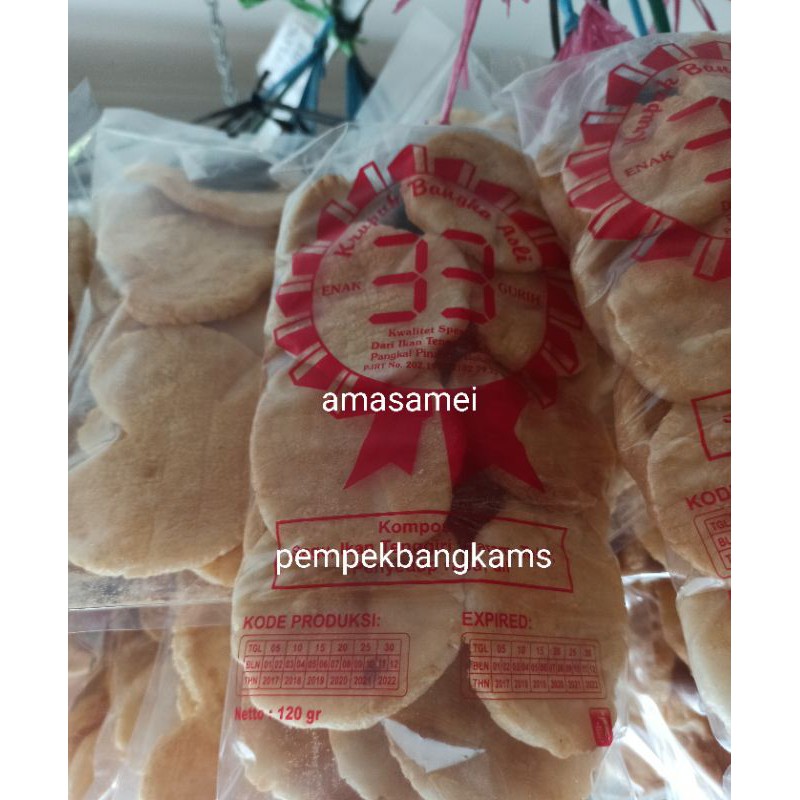 Jual Kemplang Panggang Merk 33 - kemplang 33 - kemplang bangka - snack ...