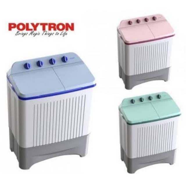 Jual MESIN CUCI POLYTRON PWM 7366 7363 TWIN TUB WASHING MACHINE 7 KG ...