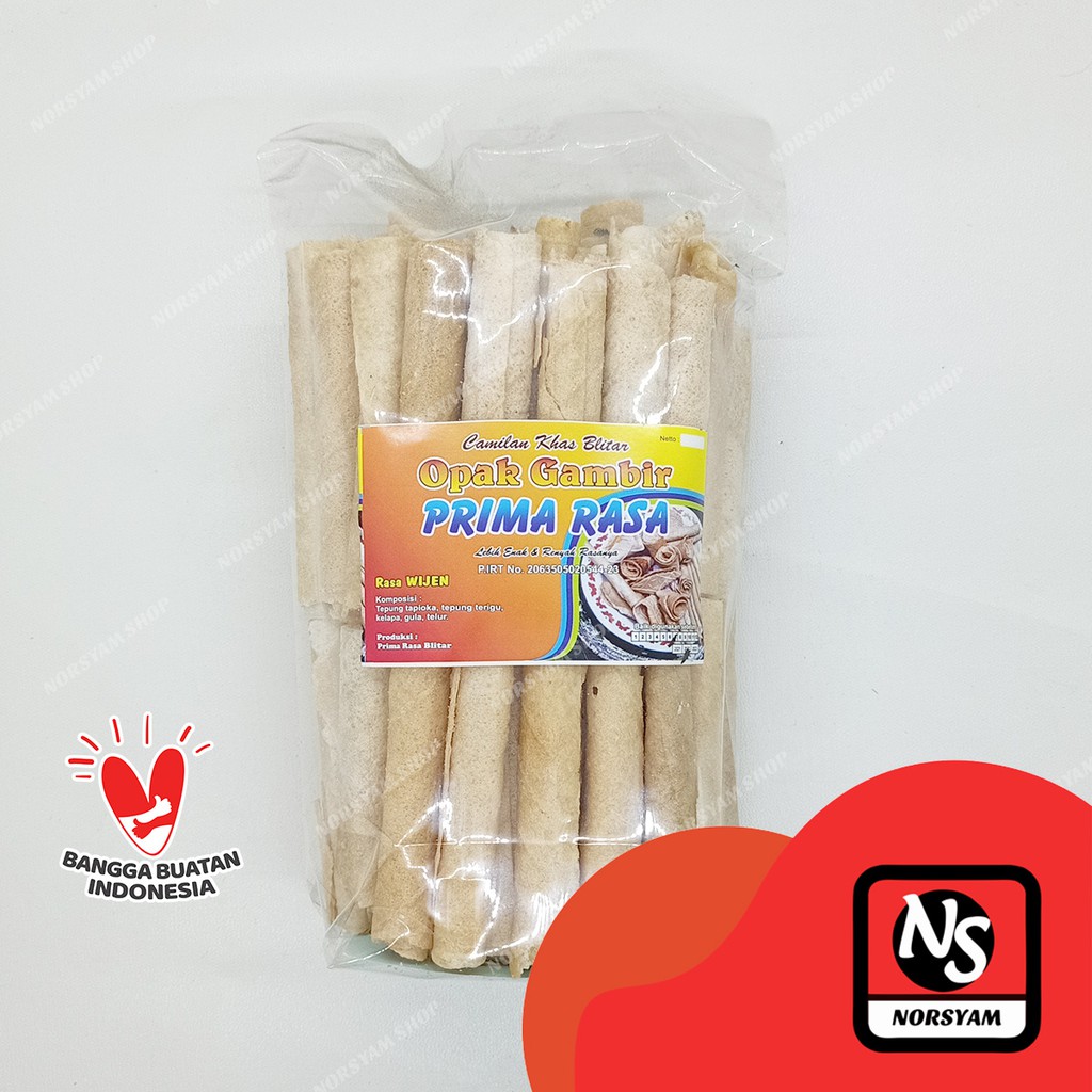Jual Kue Kering Opak Gambir Gulung Gapit / Kue Semprong | Rasa Wijen ...