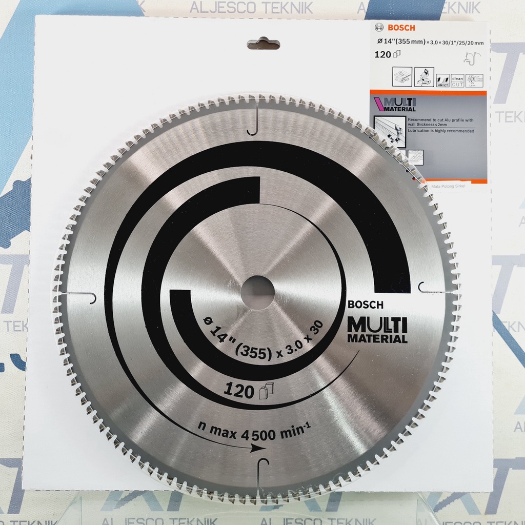 Jual BOSCH MATA GERGAJI MULTI 14 INCH 120T CIRCULAR SAW BLADE | Shopee ...
