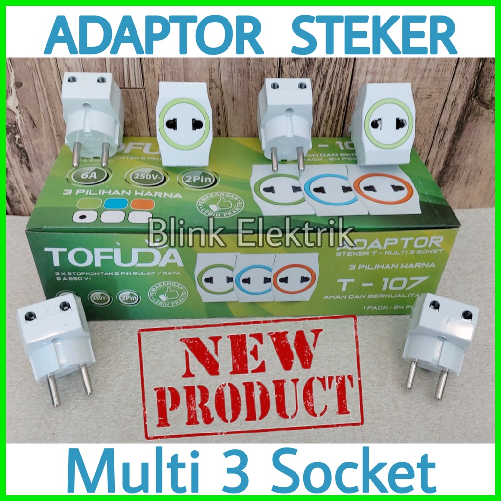 Jual Steker T multi 3 socket | Shopee Indonesia