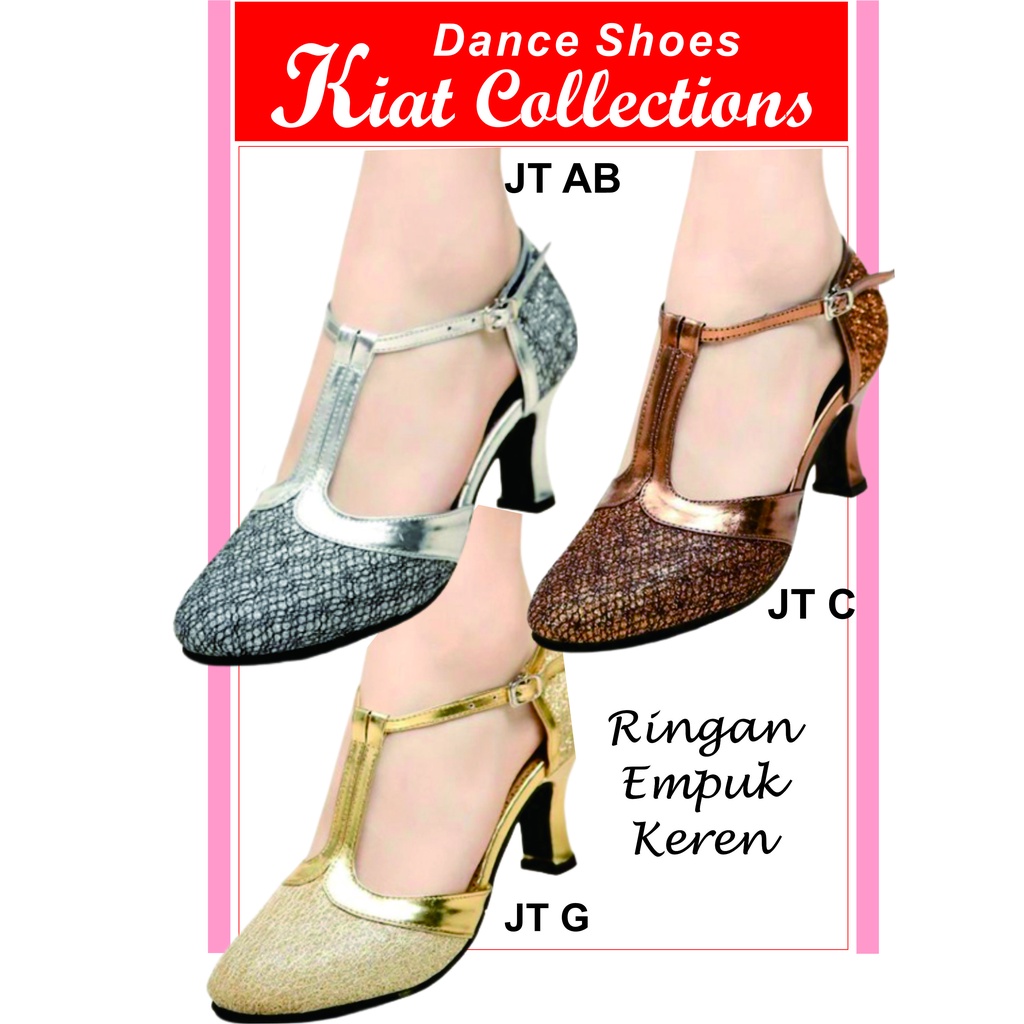Jual Sepatu Dansa Tango Salsa Pesta Latin Dance Shoes Tari Ballroom ...