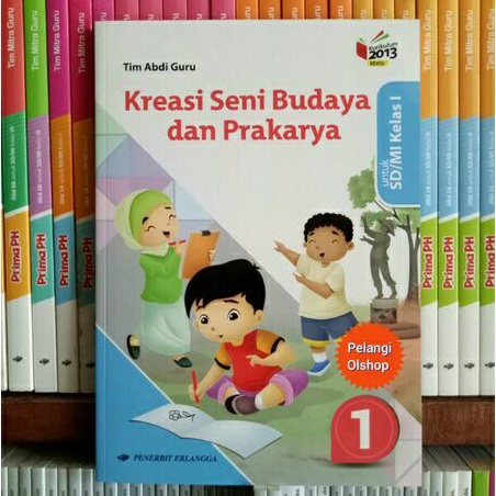 Jual BUKU KREASI SENI BUDAYA DAN PRAKARYA SD/MI KELAS 1 REVISI K13N ERLANGGA | Shopee Indonesia