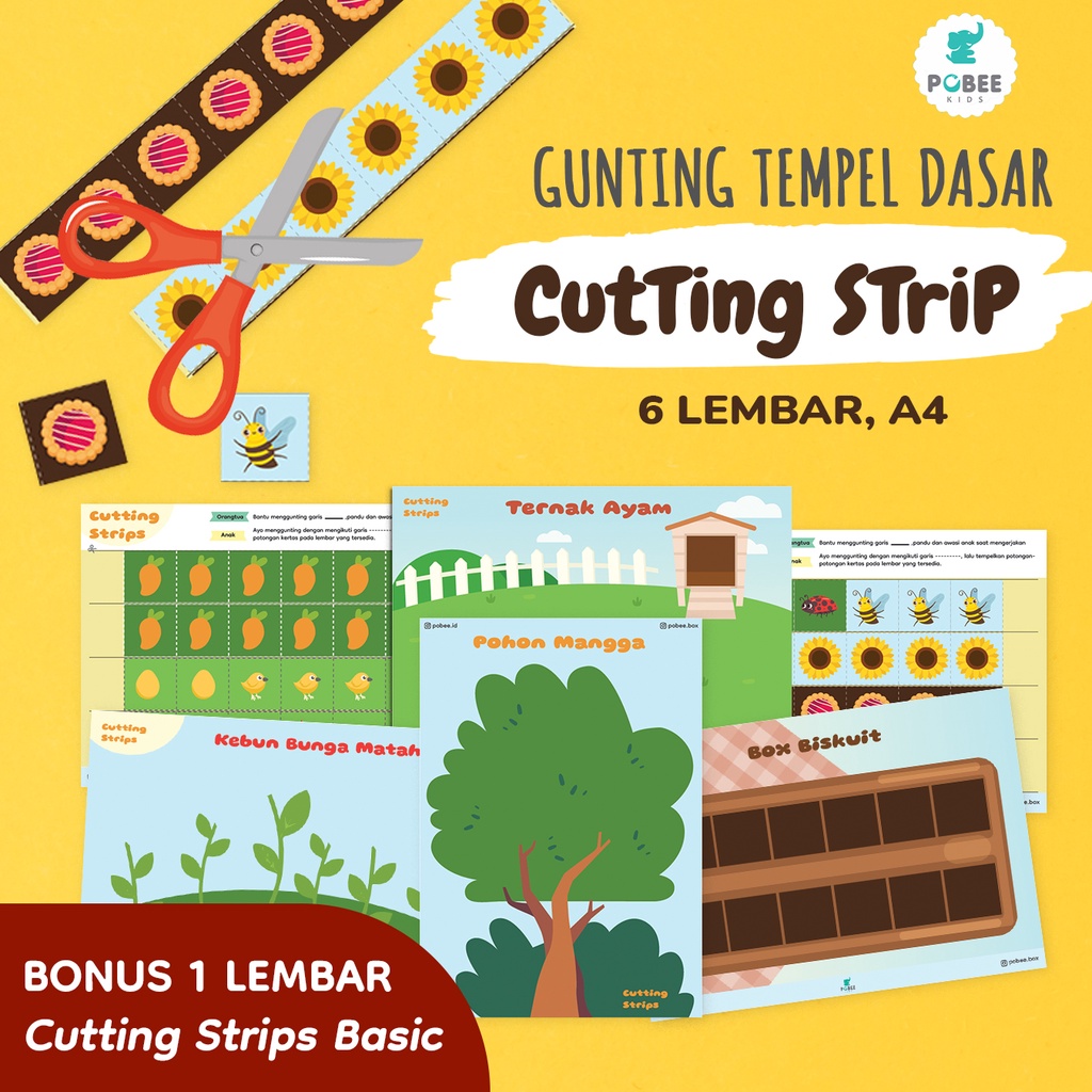 Jual Lembar Kertas Gunting Tempel – Worksheet Level 1 | Shopee Indonesia