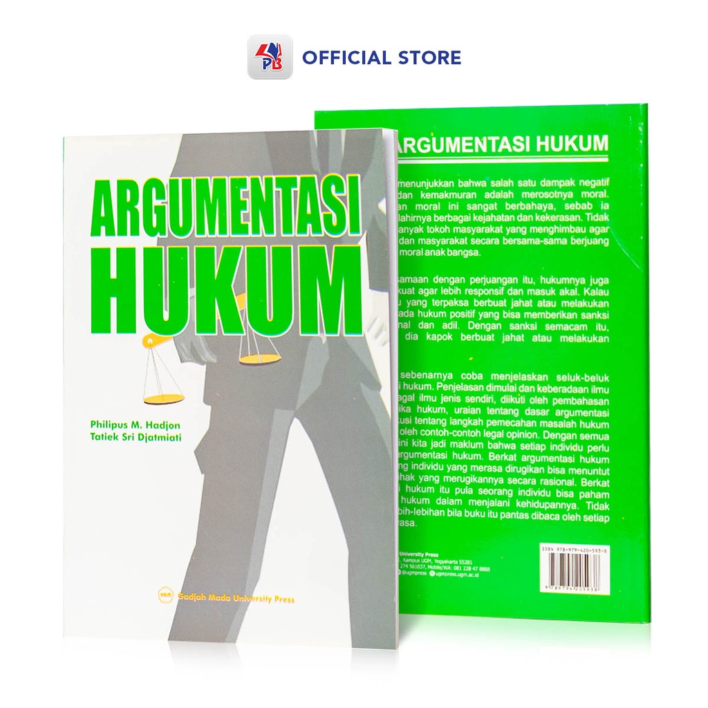 Jual Buku Argumentasi Hukum Buku Pengantar Ilmu Hukum Philipus M Hadjon UGM Press / UGM PRESS ...