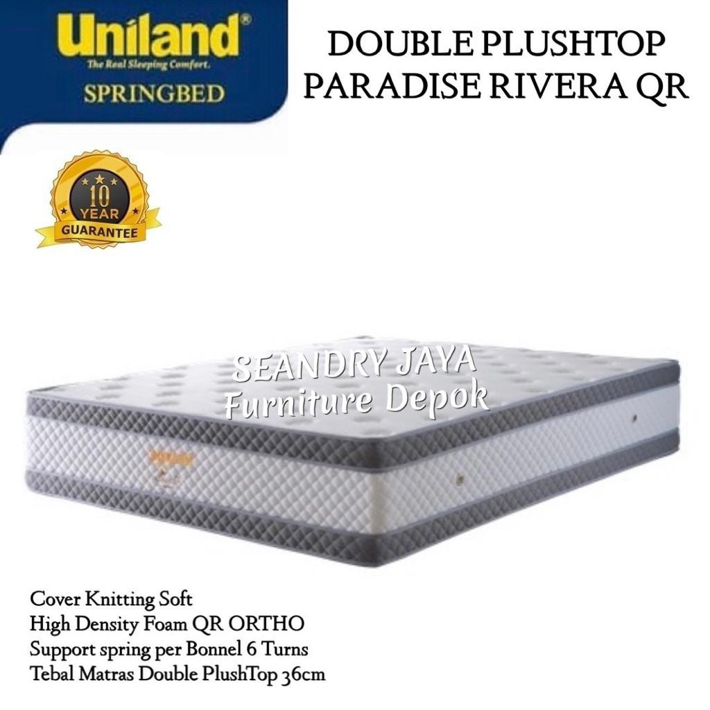 Jual MATRAS SPRING BED UNILAND DOUBLE PLUSHTOP RIVERA PARADISE/KASUR ...