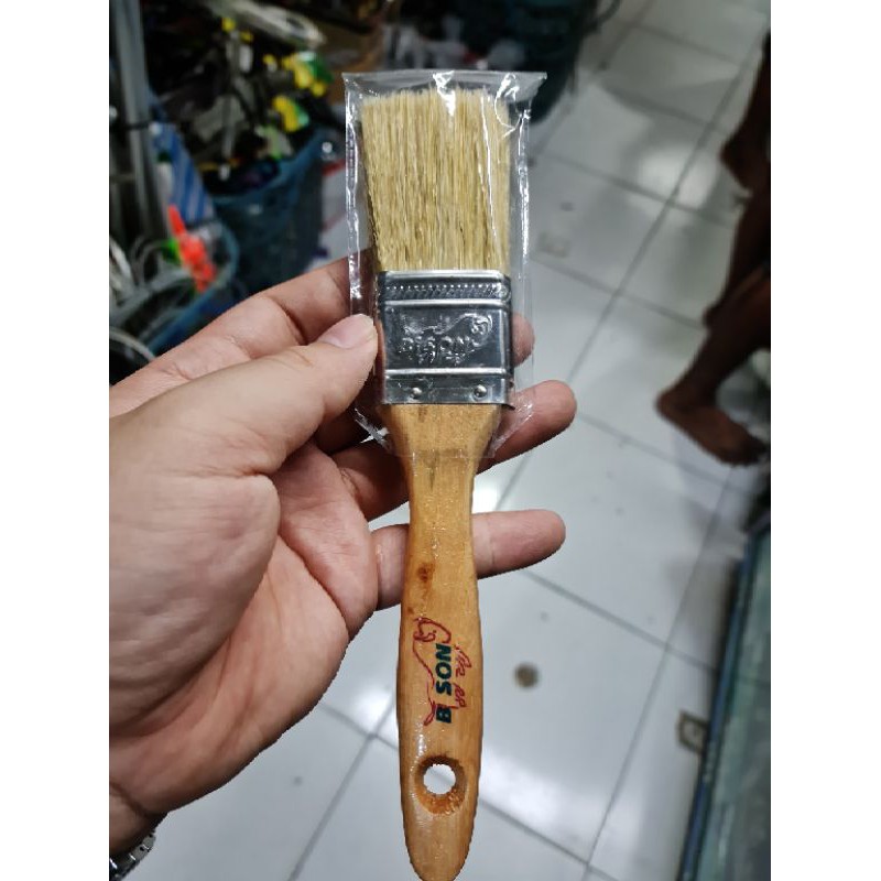 Jual Kuas cat tembok / cat minyak 1.5" inci merk BISON | Shopee Indonesia