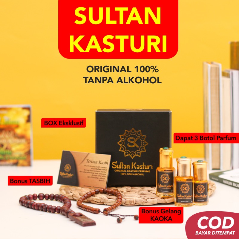 Jual [COD] 100% ORIGINAL SULTAN KASTURI Minyak Sultan Kasturi Kasturi Sultan ASLI TANPA ALKOHOL ...