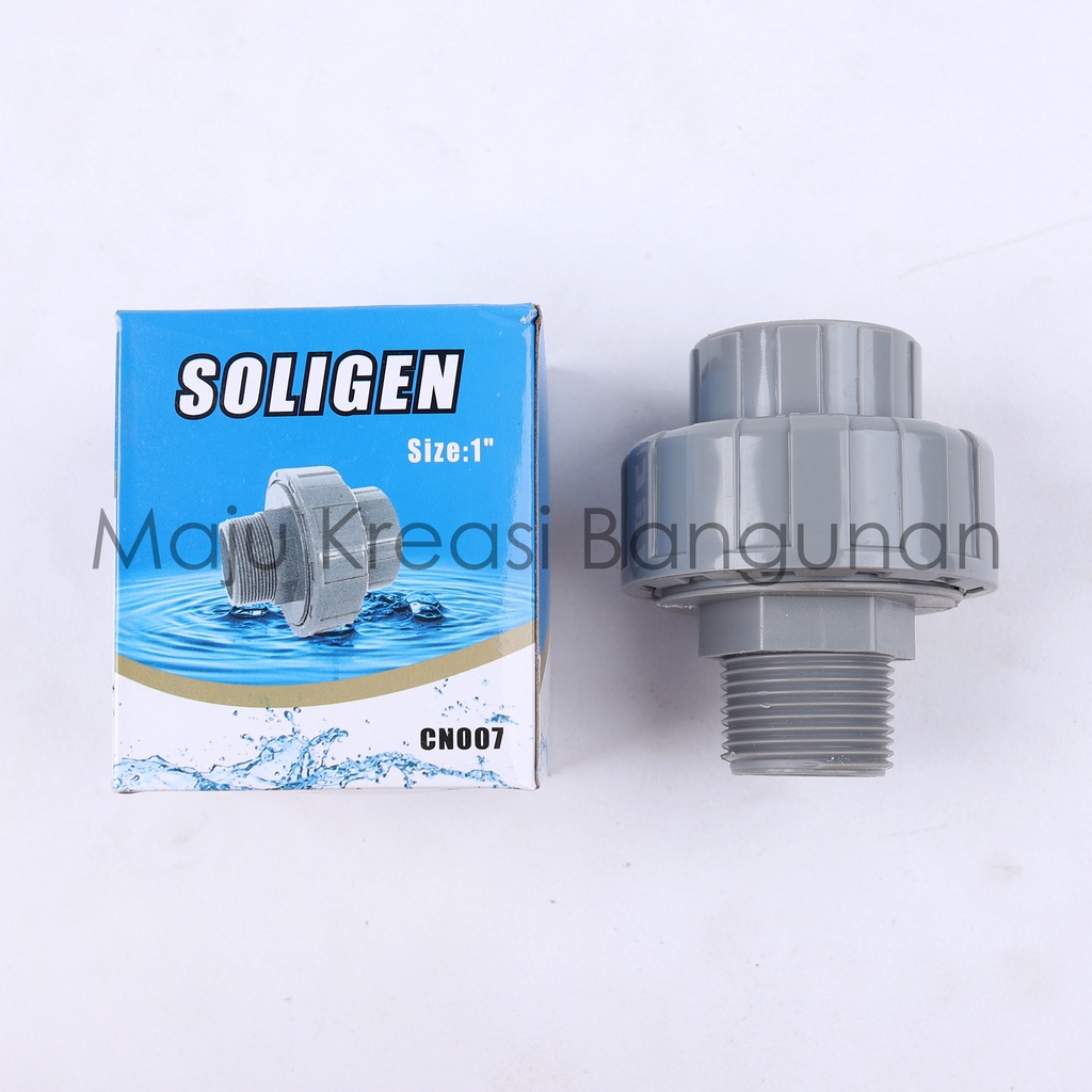 Jual Watermur Drat Luar Soligen 1"x1" CN007 07 Water Mur PVC Pompa Air ...