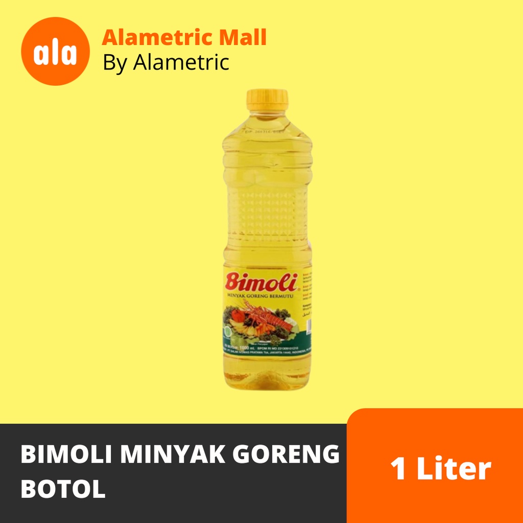 Jual BIMOLI MINYAK GORENG BOTOL 1 LITER - ALAMETRIC MALL | Shopee Indonesia
