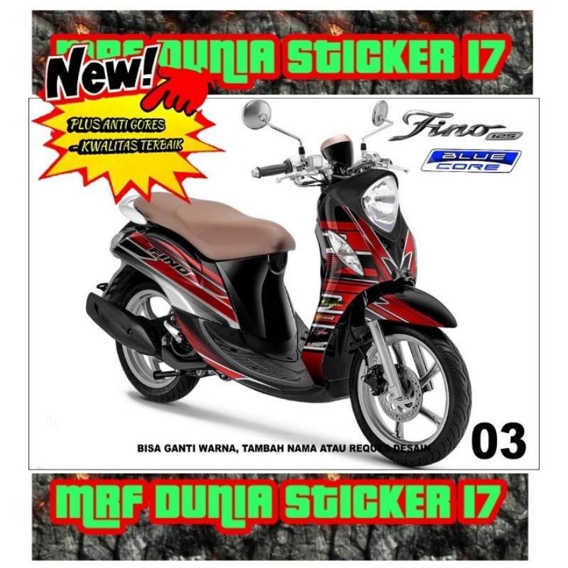 Jual Sticker Decal Motor Fino New Full Body dekal motor Fino New Full ...