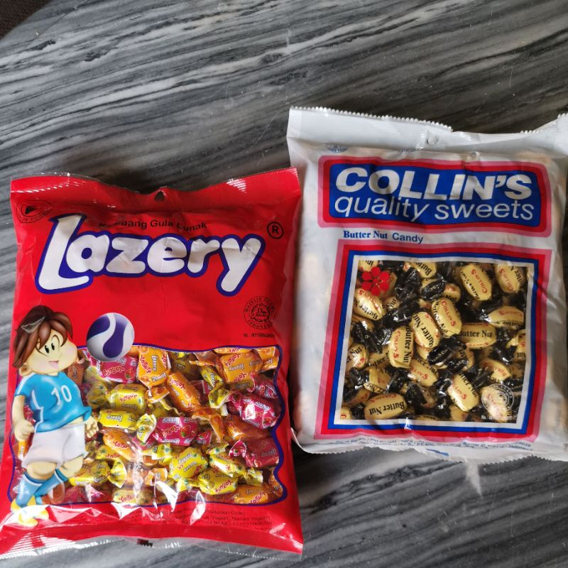 Jual Lazery Soft Candy atau Collin's Butter Nut Candy BAG | Shopee ...