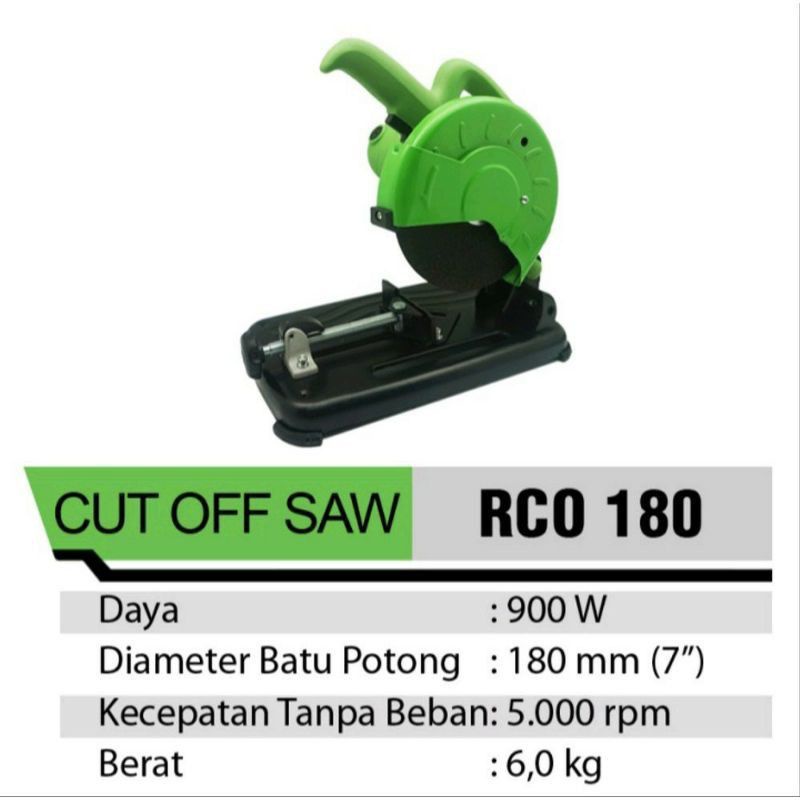 Jual Mesin Cut Off Mini 7 Inch RYU RCO180 Mesin Potong Besi Kayu ...