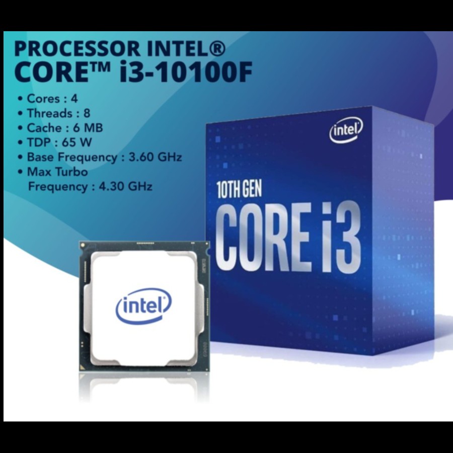 Jual Processor Intel Core I3-10100F Box LGA1200 NEW BOX | Shopee Indonesia