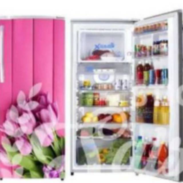 Jual Stiker kulkas bunga tulip pink 1 pintu | Shopee Indonesia