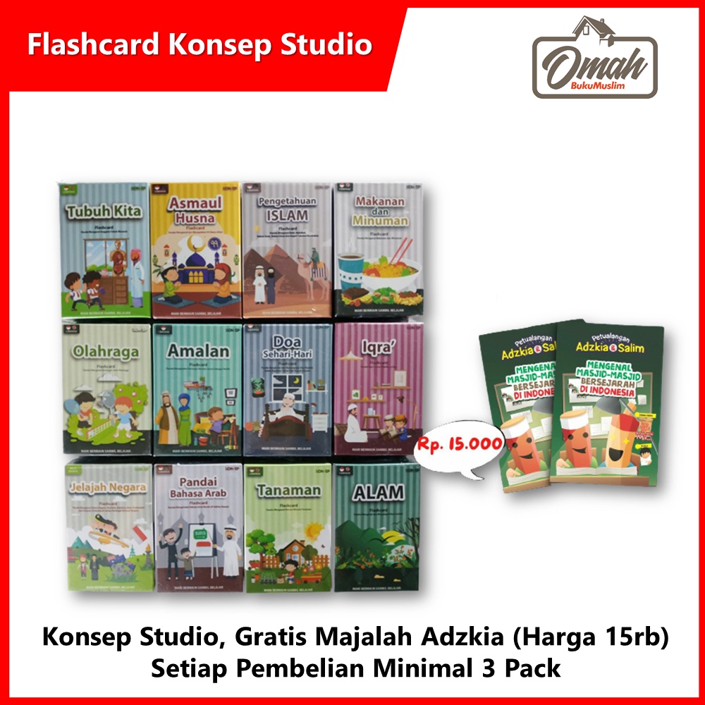 Jual Flashcard - Kartu Edukasi Belajar Anak Bergambar - Konsep Studio ...
