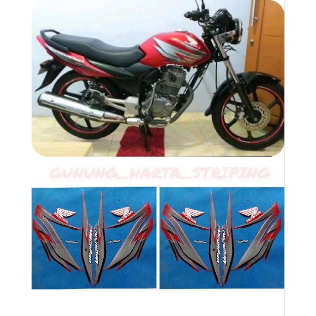 Jual Striping Stripe Stiker Lis Les Body Motor Full Set Honda Mega Pro ...