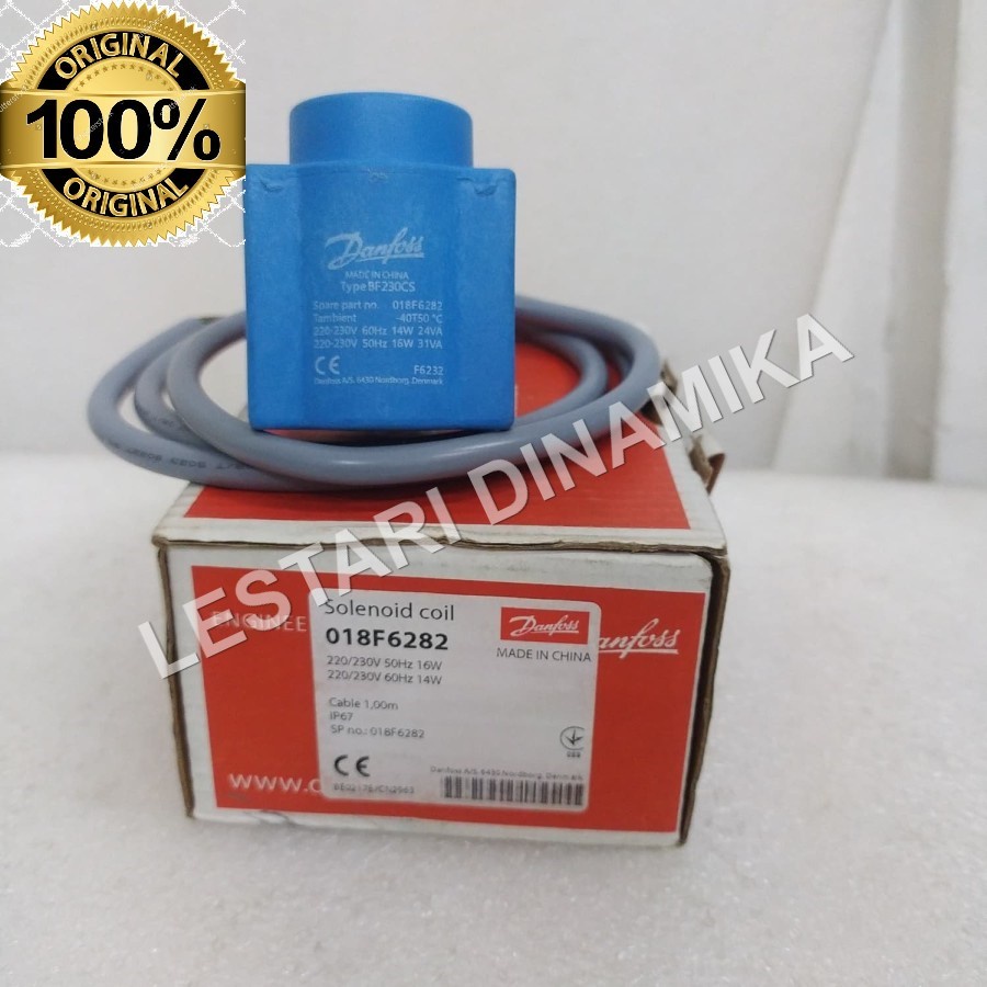 Jual Selenoid Coil Danfoss 220/230V 50/60hz 14/15watt 018F6282 | Shopee ...