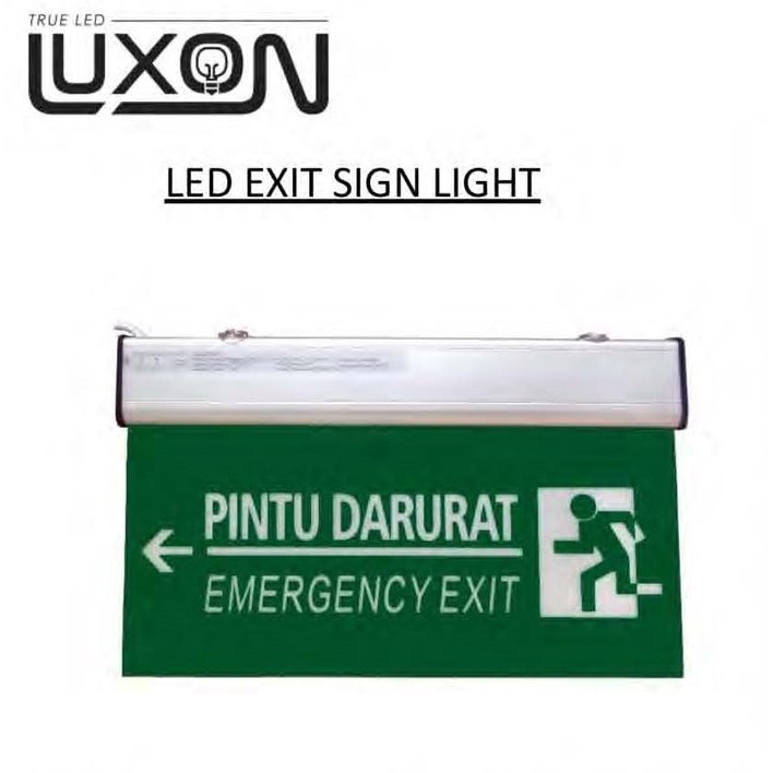Jual Lampu Emergency LED + EXIT sign 'LUXON' | Shopee Indonesia