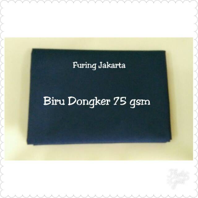 Jual Kain Furing Biru Dongker 75gsm kain spunbond kain bucket bunga ...