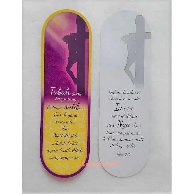 Jual A) Selipan buku Ayat Alkitab. Bookmarks. Pembatas buku. Tubuh Yang ...
