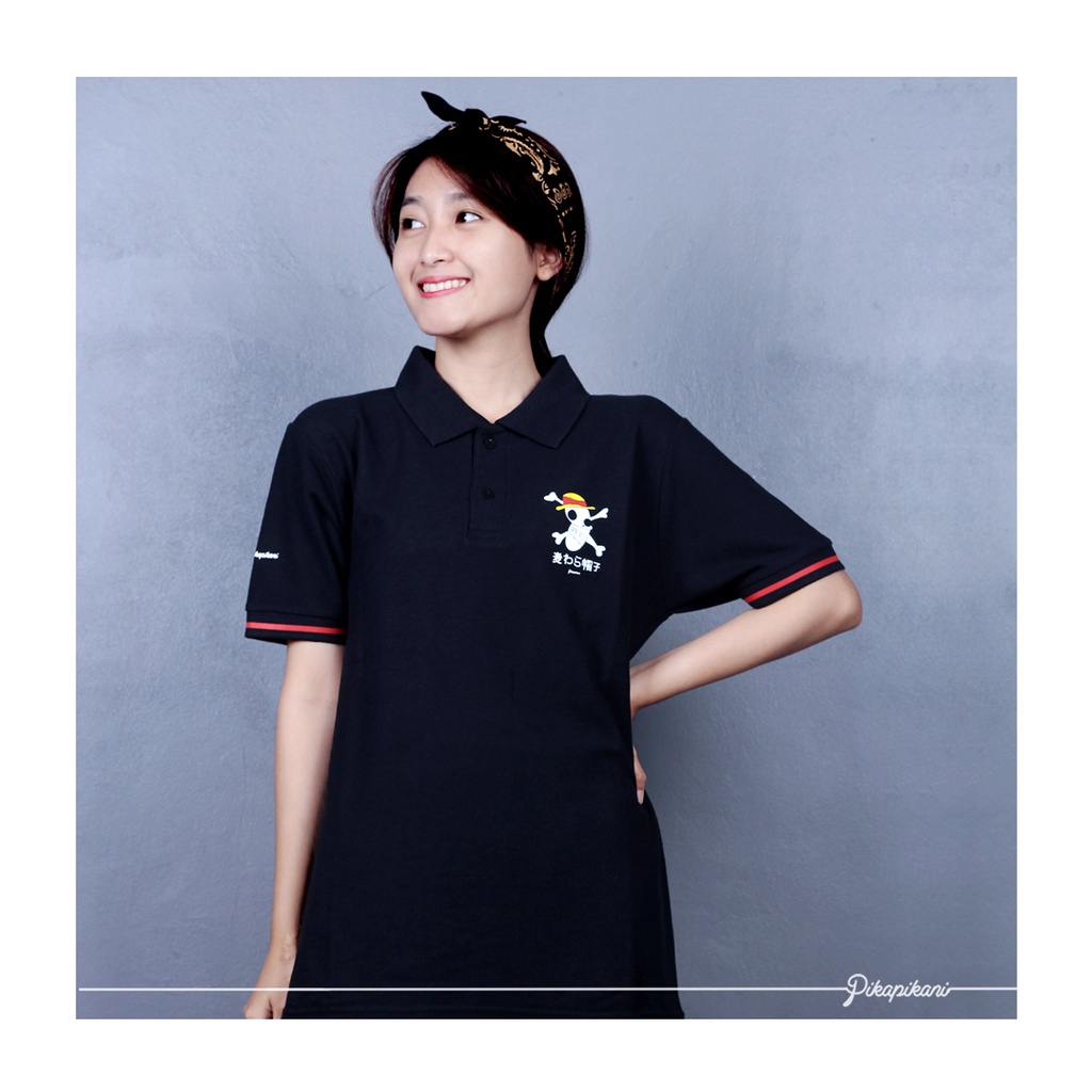 Jual Riraizu Kaos Polo Wangki Anime One Piece Luffy Draw StrawHat ...