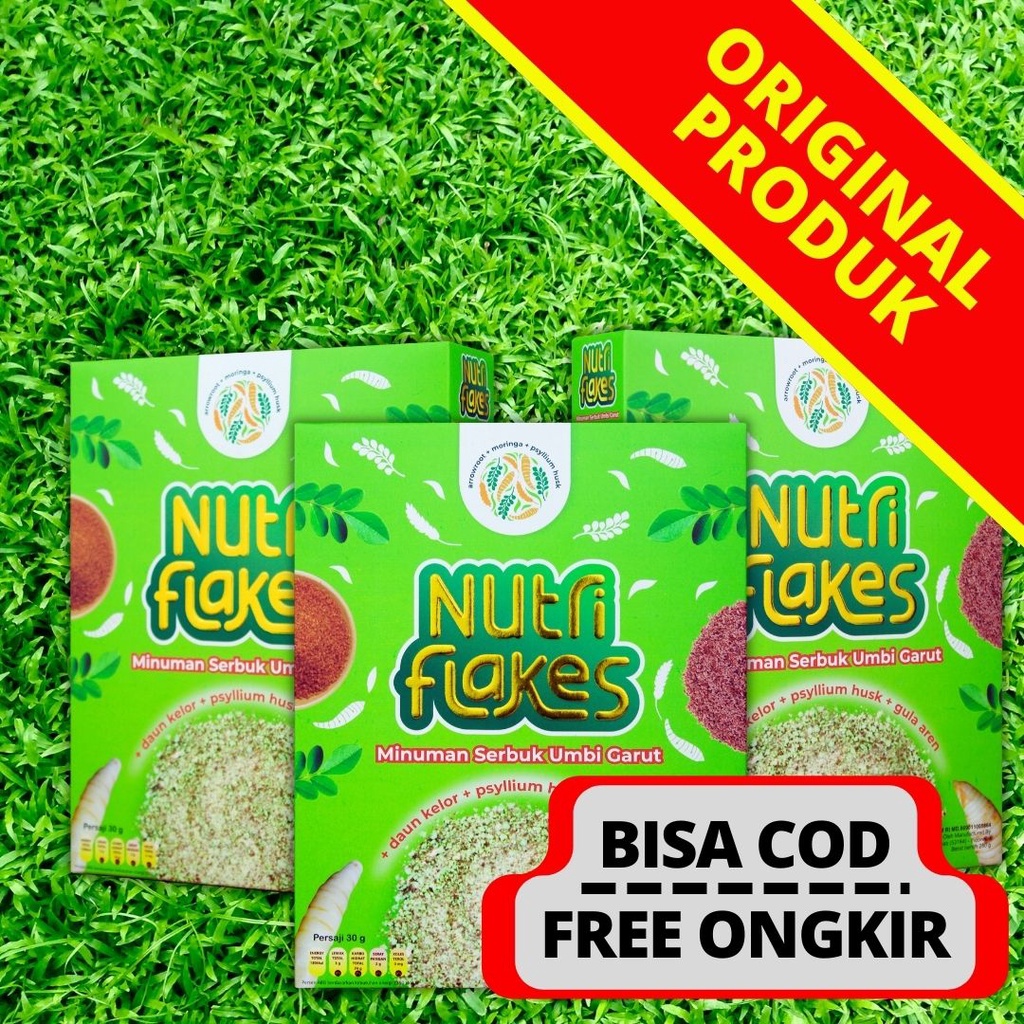 Jual [OFFICIAL] NUTRIFLAKES ORIGINAL OFFICIAL STORE UMBI GARUT ASAM LAMBUNG - NUTRIFLEK ORI ...