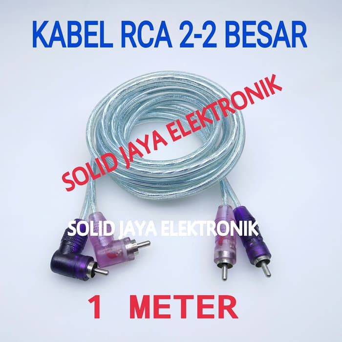 Jual KABEL RCA 2-2 1 M BAGUS KABEL RCA 1 METER 2-2 KABEL AUDIO RCA JEK ...