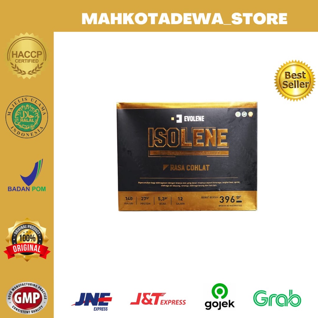 Jual EVOLENE ISOLENE 396gr (Isi 12 SACHET) ORIGINAL, BPOM & MUI HALAL ...