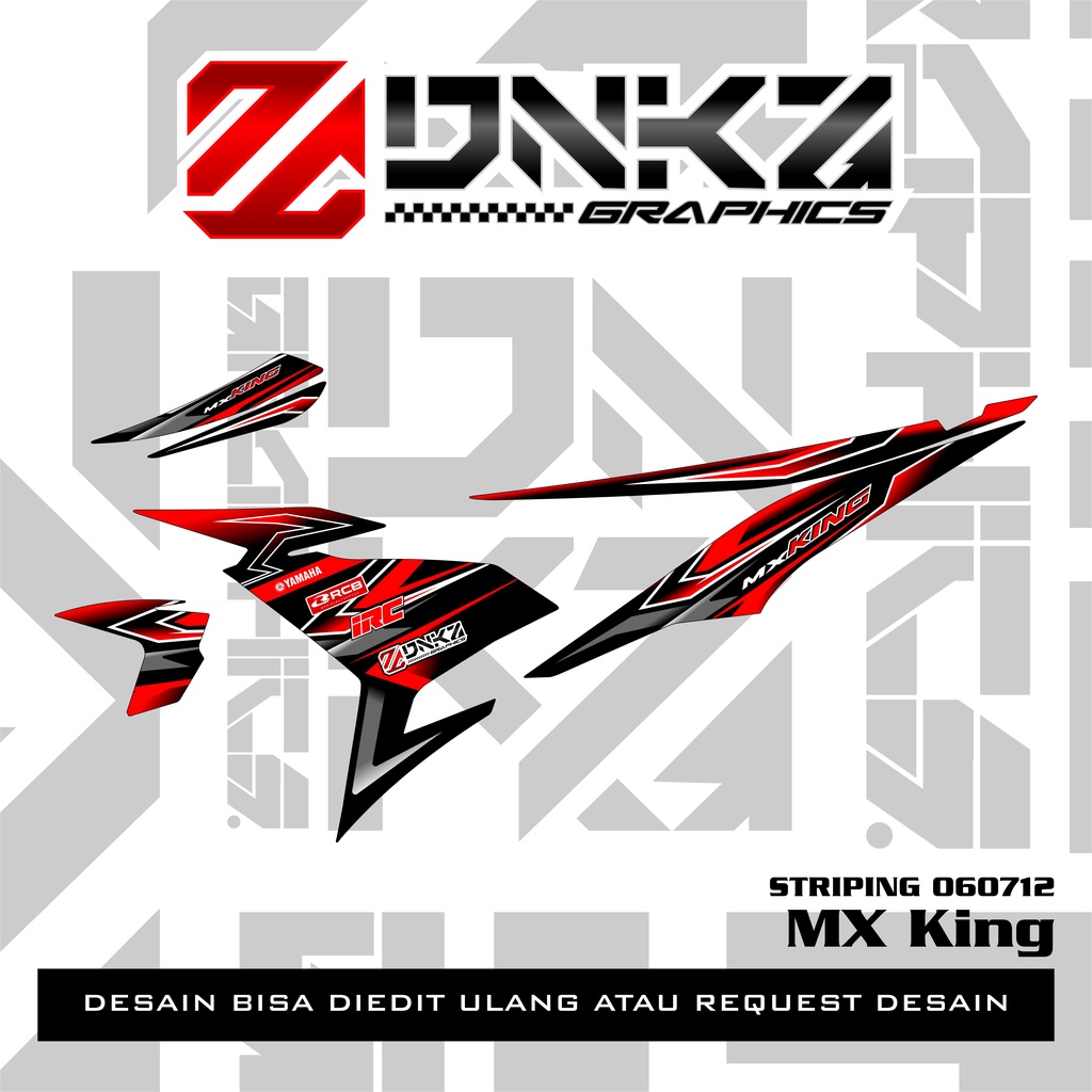 Jual Stiker MX King Decal Striping MX King Premium Racing 060712 ...