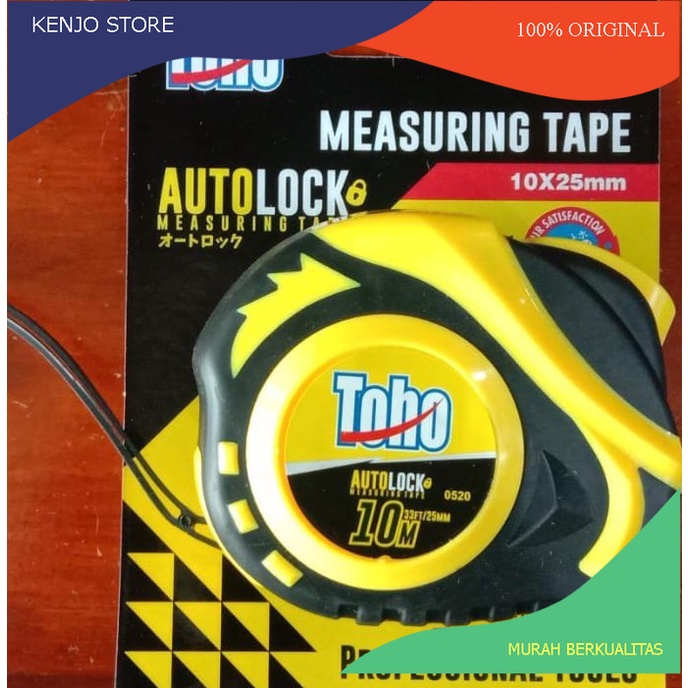 Jual Meteran toho 10m auto / Measuring Tape Autolock TOHO 10meter ...