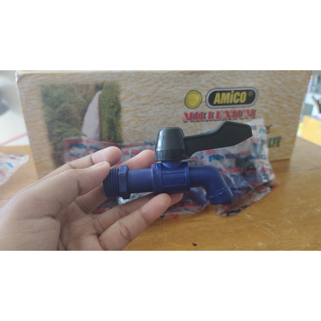 Jual Kran Keran Air PVC Plastik Amico 1/2 inch | Shopee Indonesia