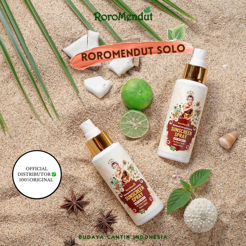Jual RORO MENDUT (Rempah Brightening Sunscreen Spray) READY RoroMendut ...